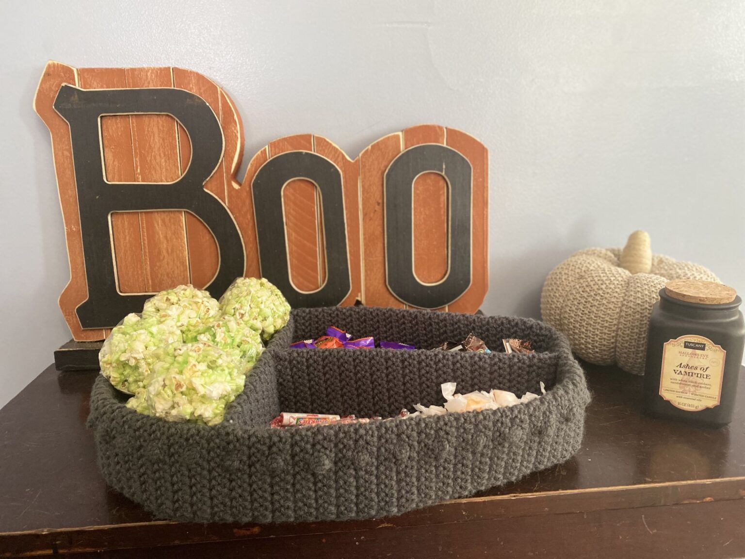 The Count's Crochet Candy Coffin